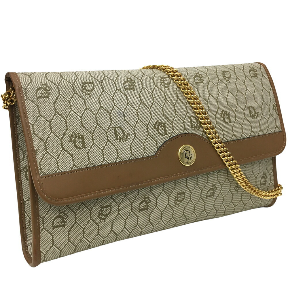 Christian Dior Honeycomb Pattern Chain Shoulder Bag B… - Gem